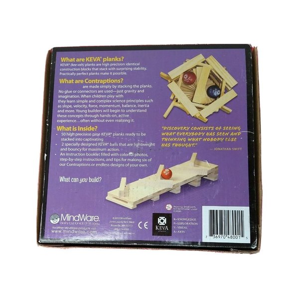 MindWare | Toys | Keva Contraptions 5 Mind Ware Complete Ages 7 Fun Game | Poshmark